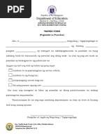 Parental Consent Form. Aral Program.... | PDF