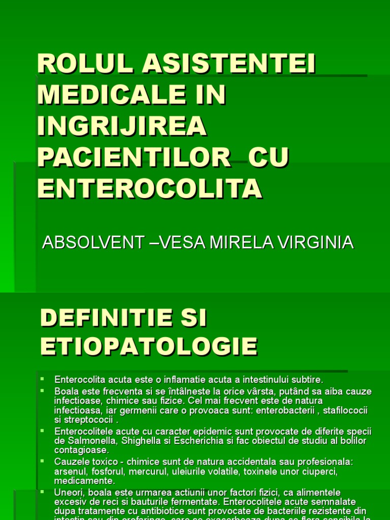 Vesa Rolul Asistentei Medicale in Ingrijirea Pacientilor Cu ...