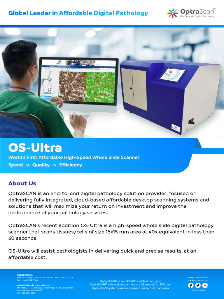 Digital Pathology Scanner OS-Ultra | PDF | Image Scanner
