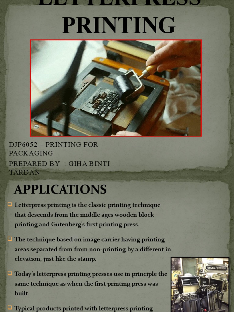 Chapter 2 LETTERPRESS PRINTING | PDF | Printing | Printing Press