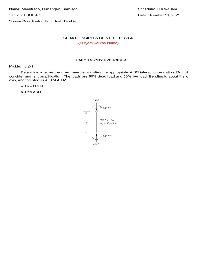 Laboratory Exercise 4 | PDF | Technology & Engineering