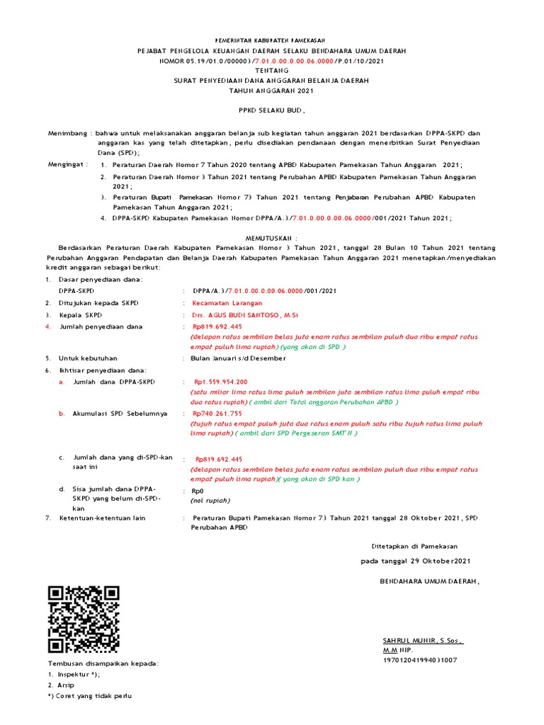 Contoh SPD Manual1 | PDF