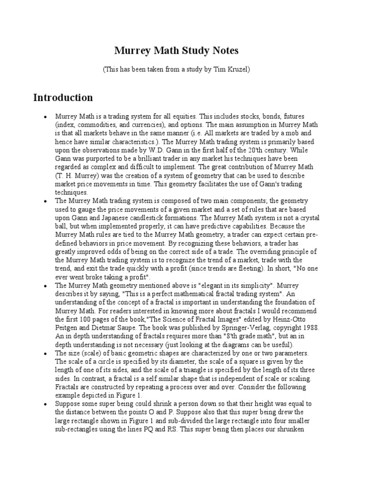 Murrey Math Trading System | PDF | Algorithmic Trading | Shape