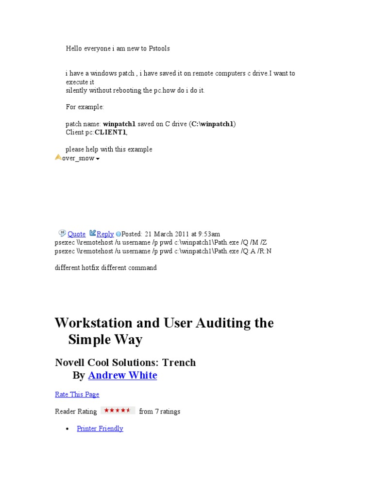 PSTOOLS | PDF | Microsoft Windows | Command Line Interface