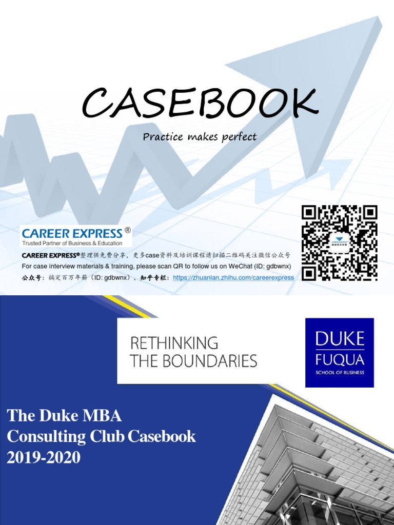 Duke Fuqua Casebook 2019 - 2020 | PDF | Business