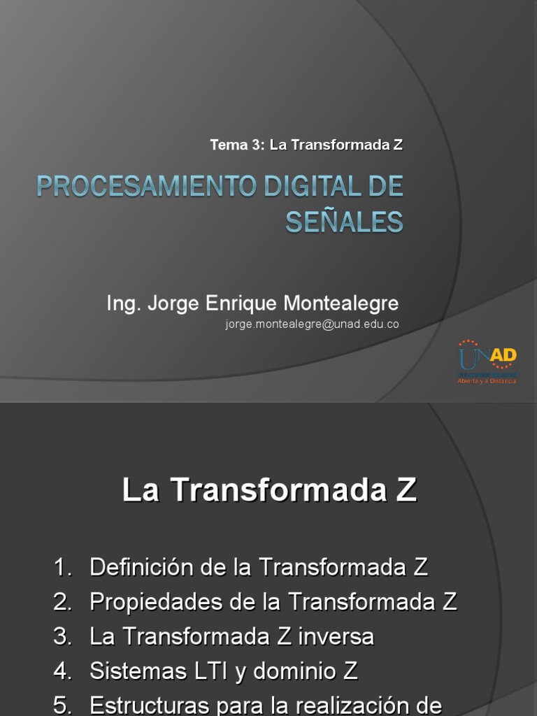 Tema 3 La Transformada Z | PDF | Análisis matemático | Cálculo