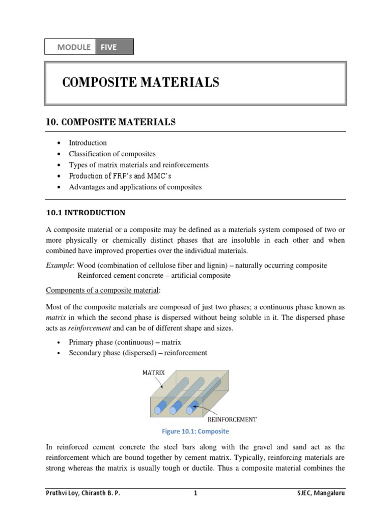 Chapter 10 Composite Materials | PDF | Composite Material | Fiberglass