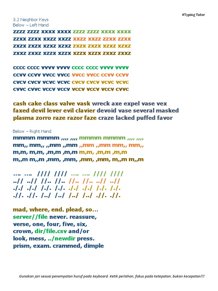 Latihan 3a - Neighbor Keys | PDF | Home & Garden