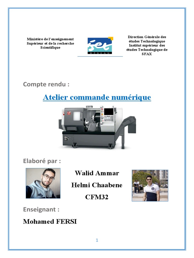 Atelier Commande Numérique | PDF | Informatique | Machine