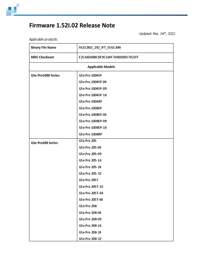 GSe Pro 100 1000 200 3000 Series 152I02 RN v1.0 | PDF | Computer File ...