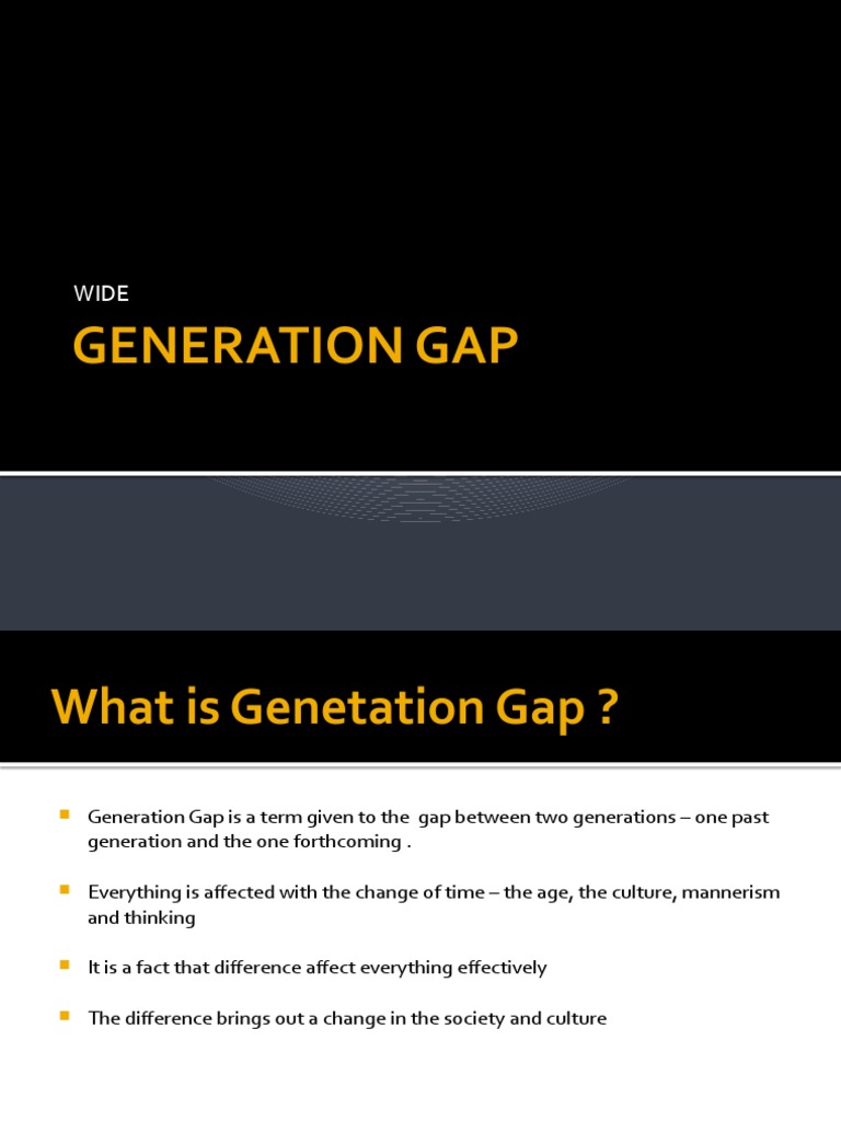 Generation Gap | PDF