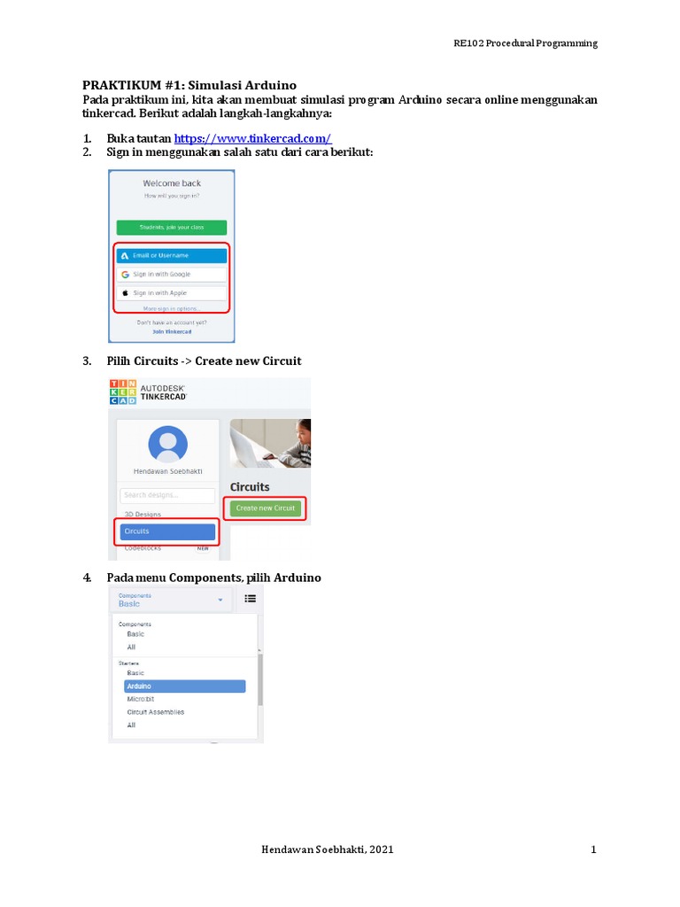 Praktikum 1. Simulasi Arduino | PDF | Seni | Komputer