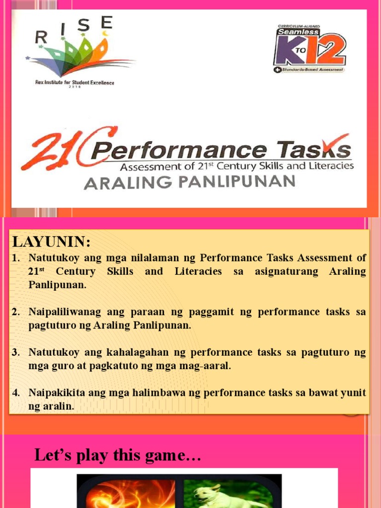 Performance-Tasks - GRADE 4 - ILPETCA | PDF