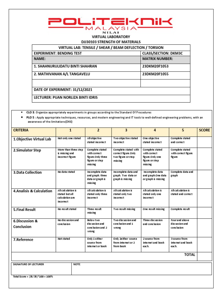 Bending Test | PDF | Bending | Stress (Mechanics)