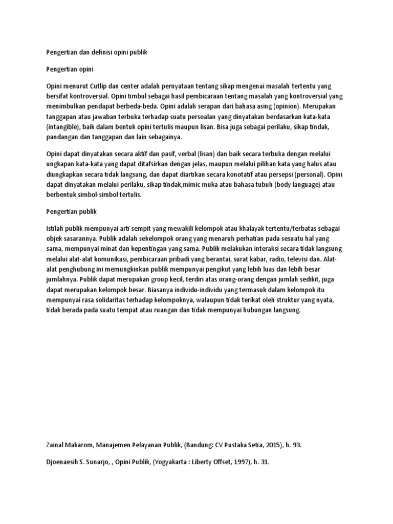 Opini Publik | PDF