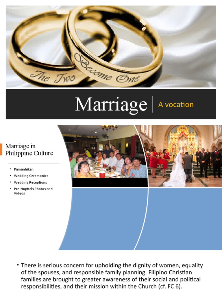Marriage: A Vocation | PDF | Sacraments | Catholic Church