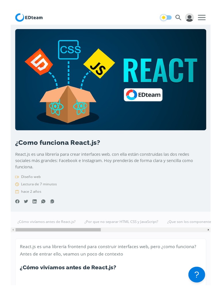 1) Como Funciona React | PDF | Script Java | HTML