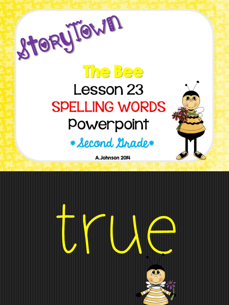 The Bee: Lesson 23 Powerpoint | PDF