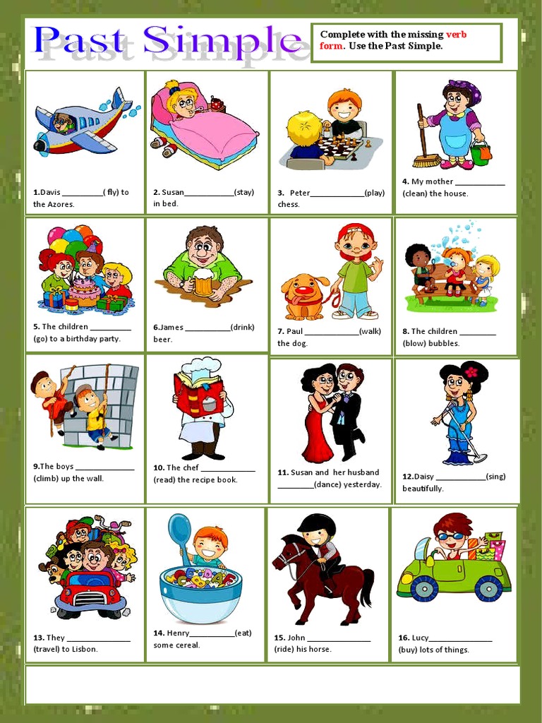 Complete With The Missing - Use The Past Simple.: Verb Form | PDF