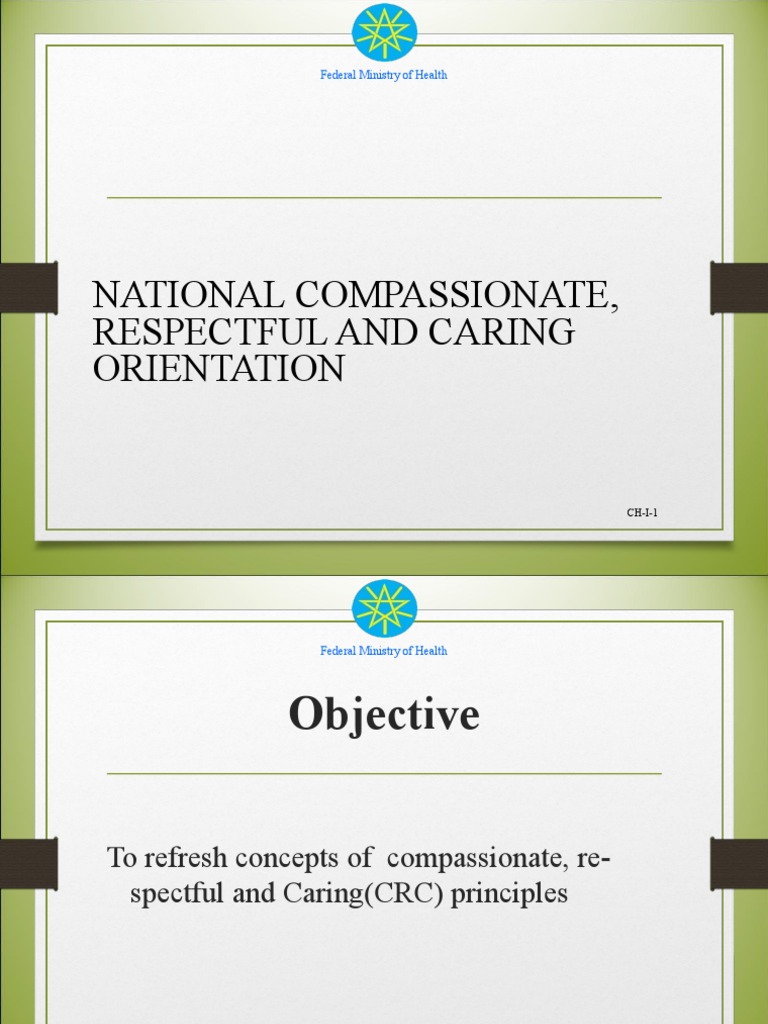 National Compassionate, Respectful and Caring Orientation: Federal ...