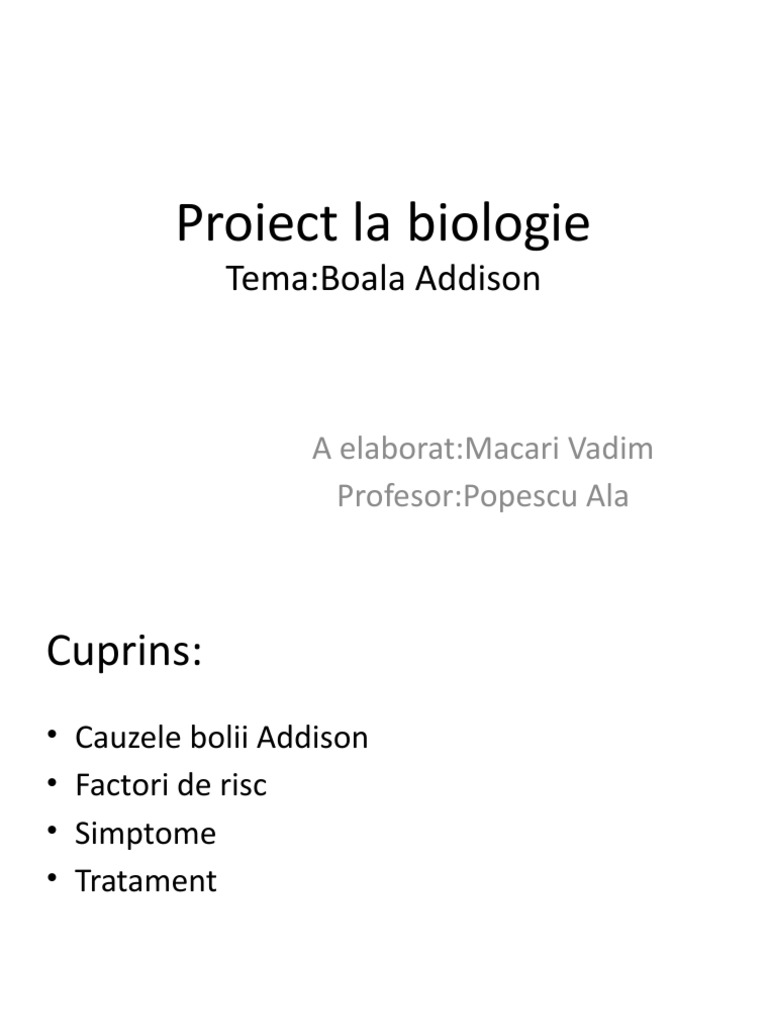 Boala Addison | PDF