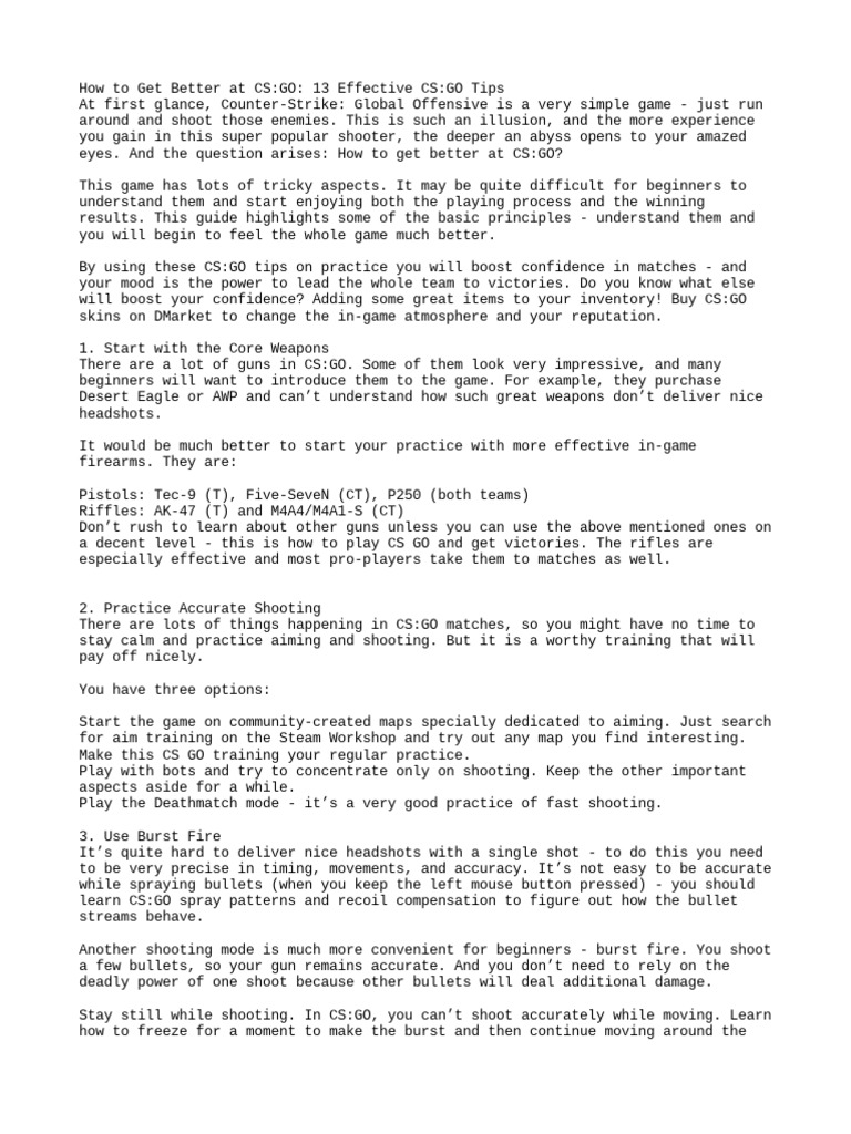 Csgo Tips | PDF