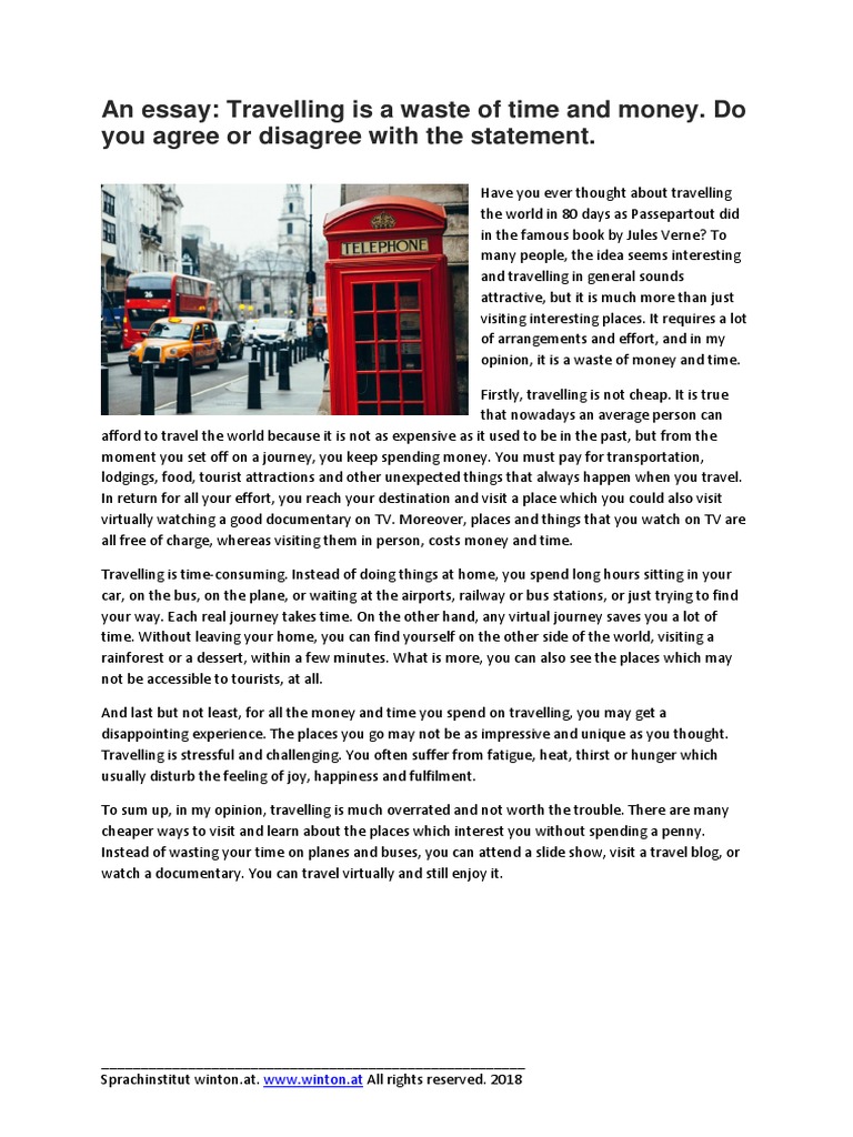 Essay On Travelling | PDF | Bus | Tourism