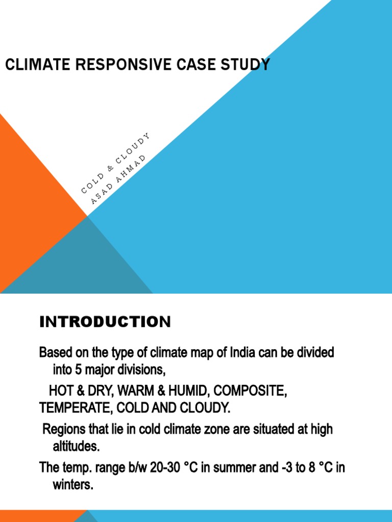 Climate Responsive CASE STUDY | PDF