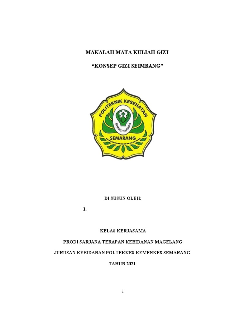Makalah Gizi Seimbang | PDF