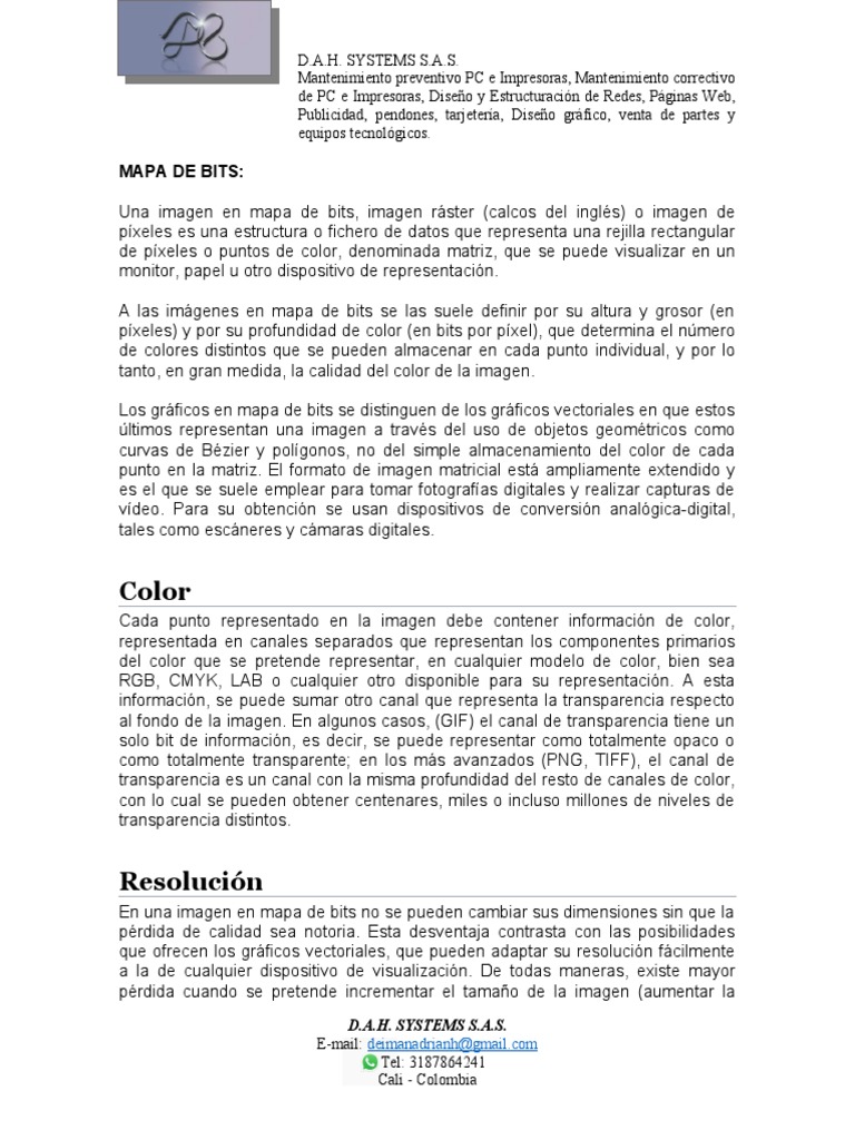 Mapa de Bits y Vectores | Descargar gratis PDF | Vector Euclidiano ...