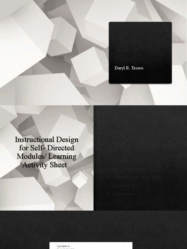 Learning Activity Sheet (SMAW) | PDF