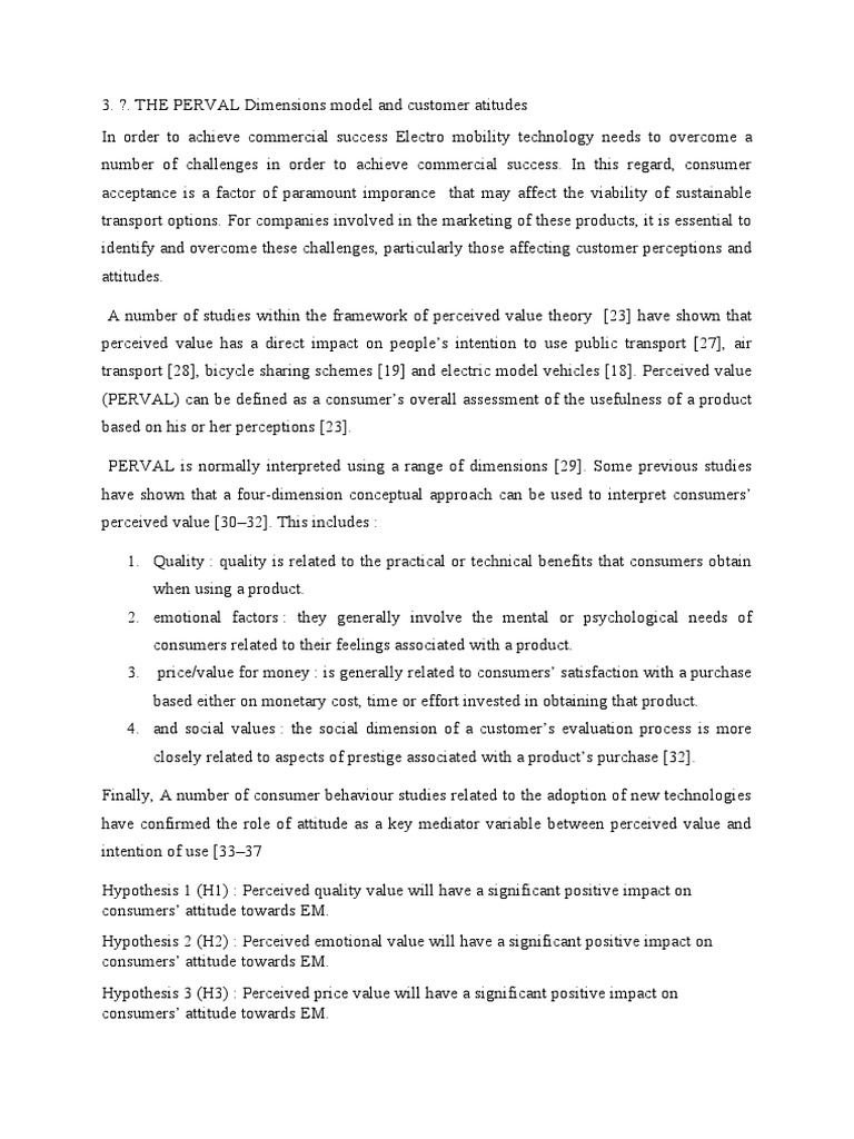 Widad THE PERVAL Dimensions Model | PDF