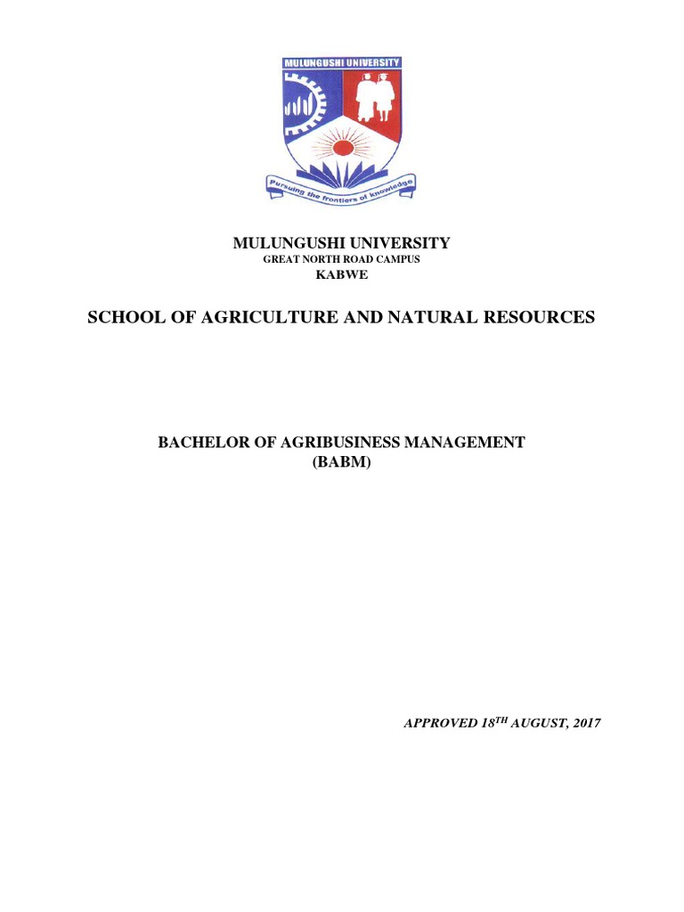 Bachelor of Agribusiness Management (BABM) | PDF | Demand | Supply ...