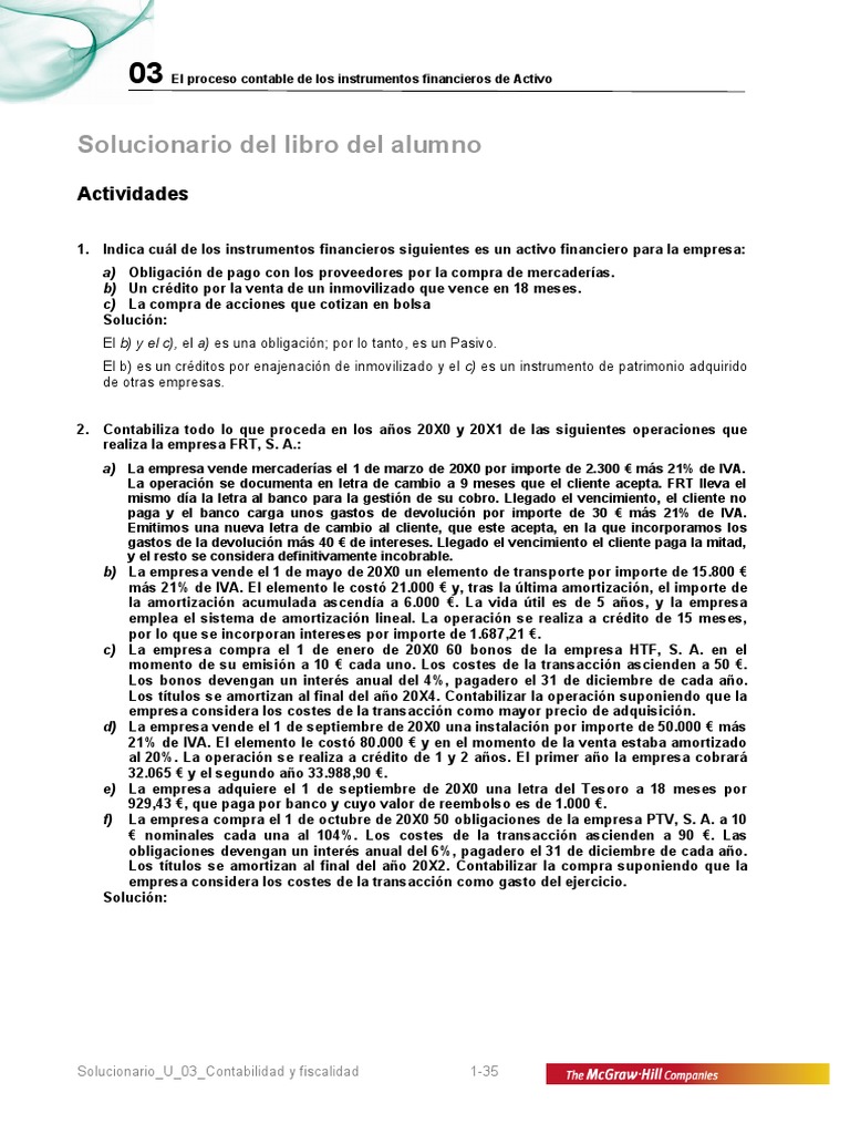 Soluciones Tema 3 | Descargar gratis PDF | Compartir (Finanzas) | Business