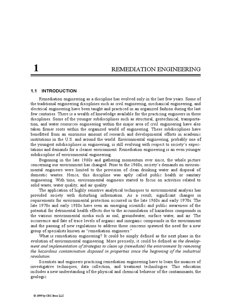 Capitulo 1 | PDF | Environmental Remediation | Engineering