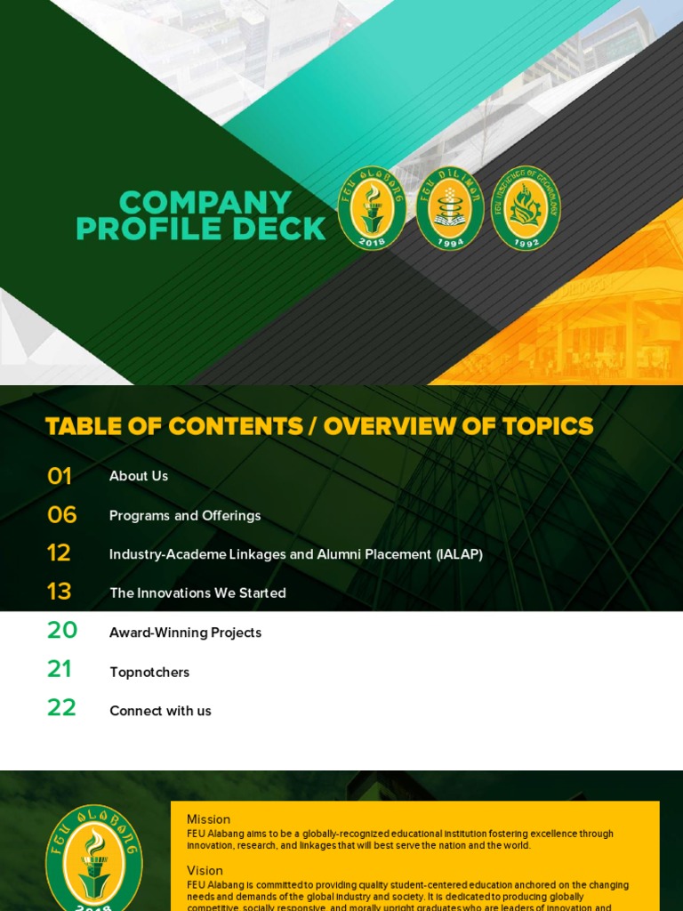 Company Profile Deck | PDF