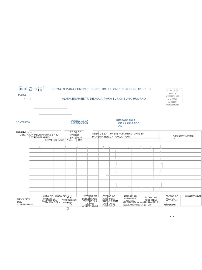 Check List de Agua | PDF