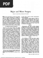 Major vs Minor Surgical Procedures Guide | PDF | Surgery | Self-Improvement