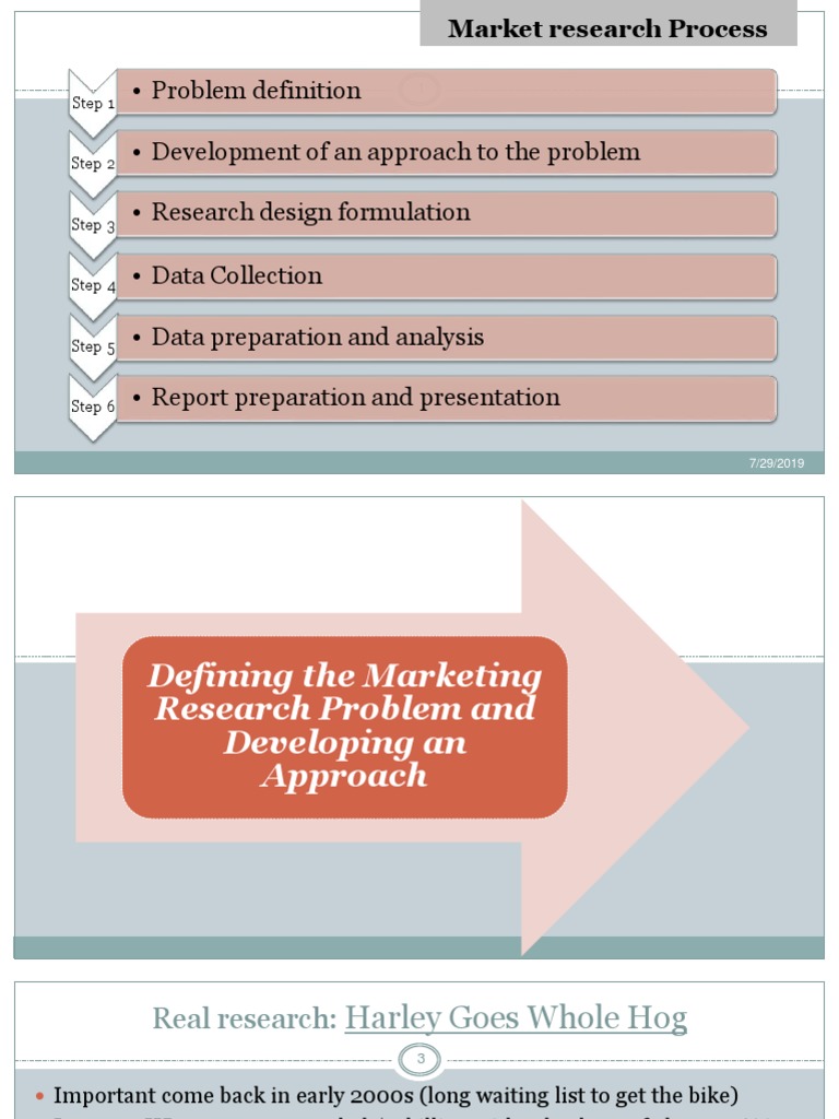 Defining The Market Research Problem & Developing An Approach | PDF ...
