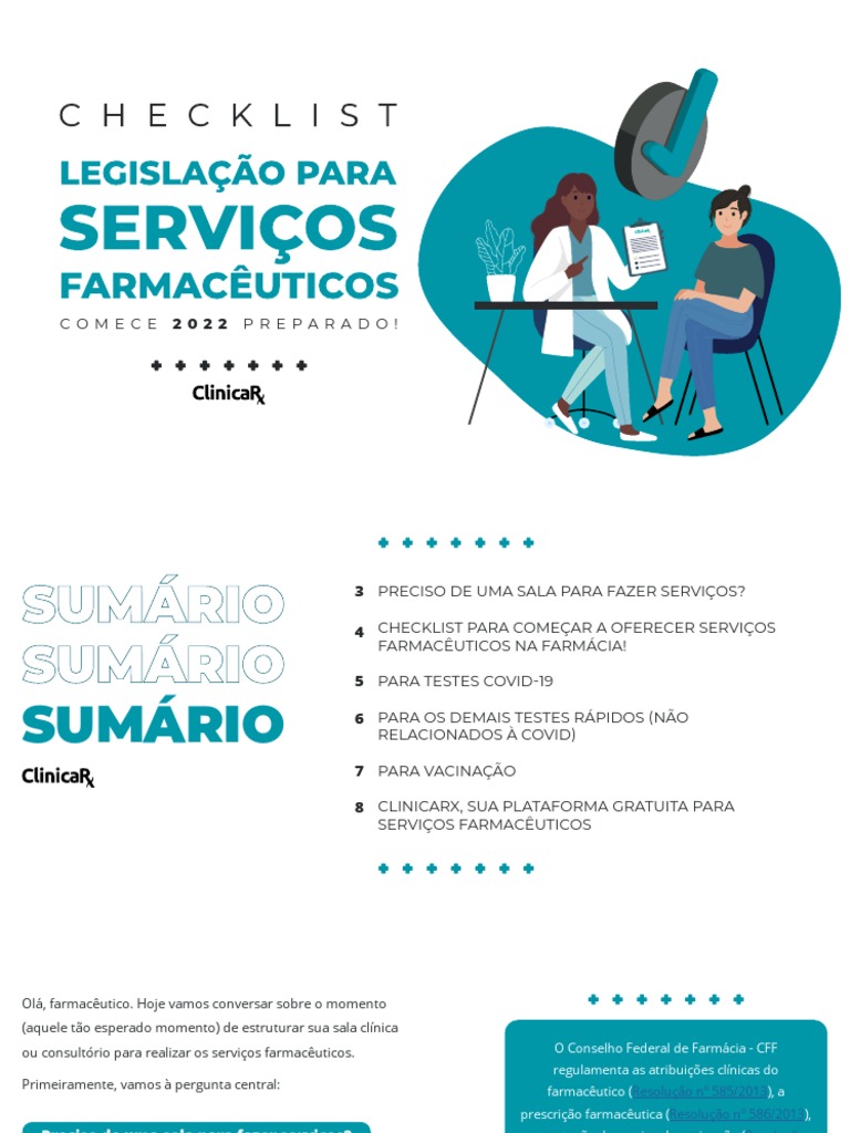 Checklist Legislacao | PDF | Farmacêutico | Farmácia
