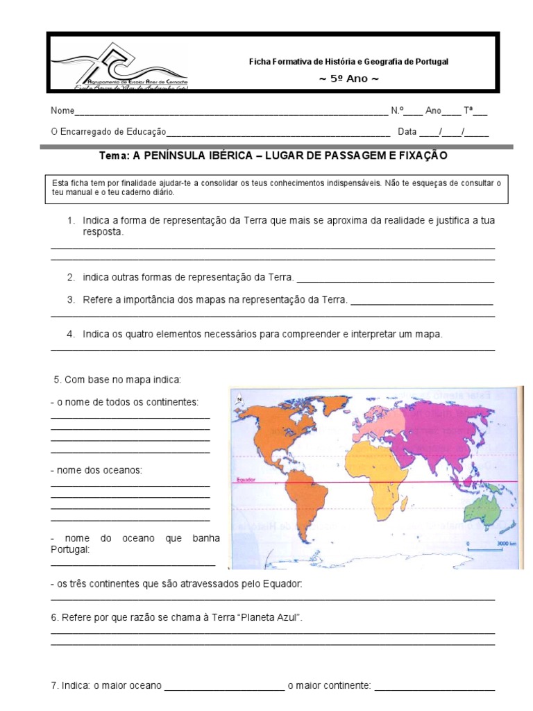 Understanding Geography Through Maps: A Student Worksheet on the ...