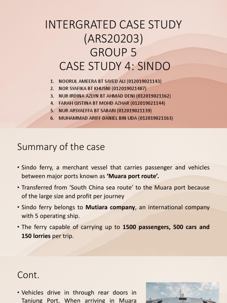 G5 - SINDO CASE STUDY - Noorul Ameera | PDF | Risk | Reliability Engineering