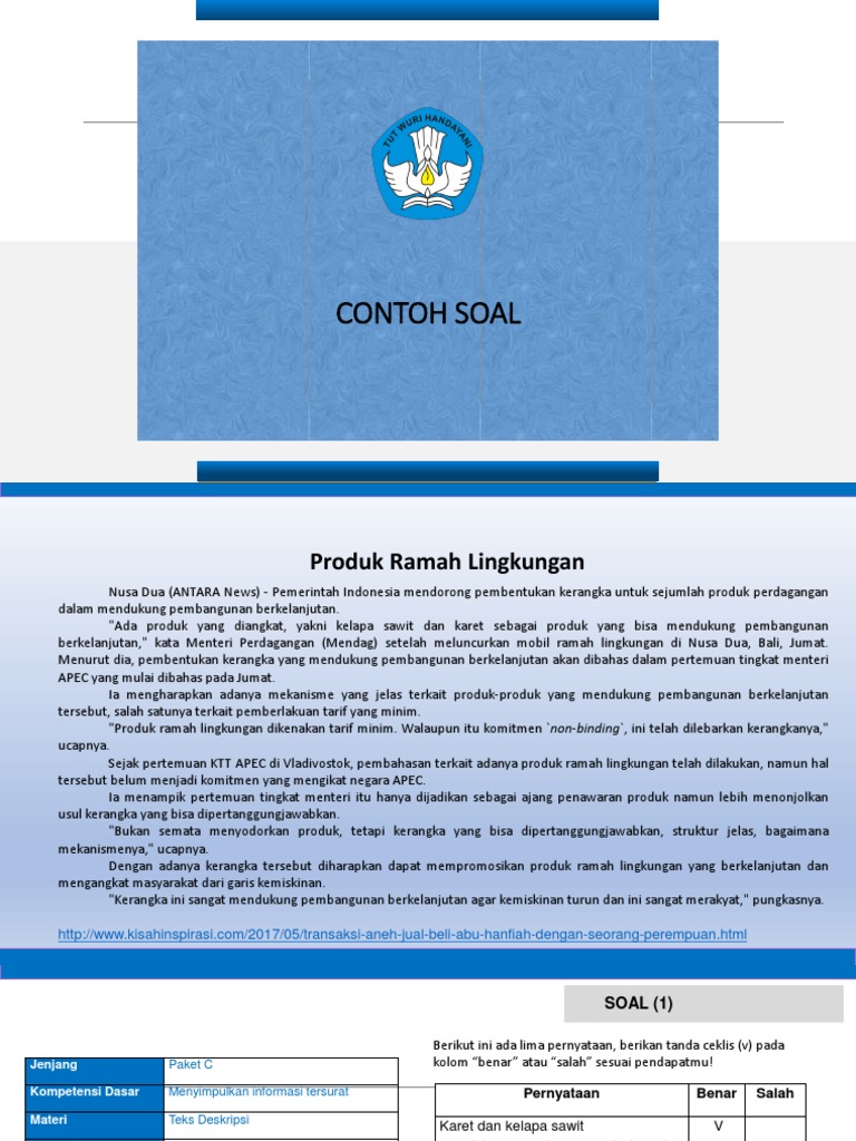 Contoh Soal UPK | PDF