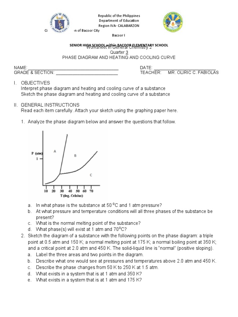 WS1 - Phase Diag-Heating-Cooling Curve | PDF | Phase (Matter) | Phase ...
