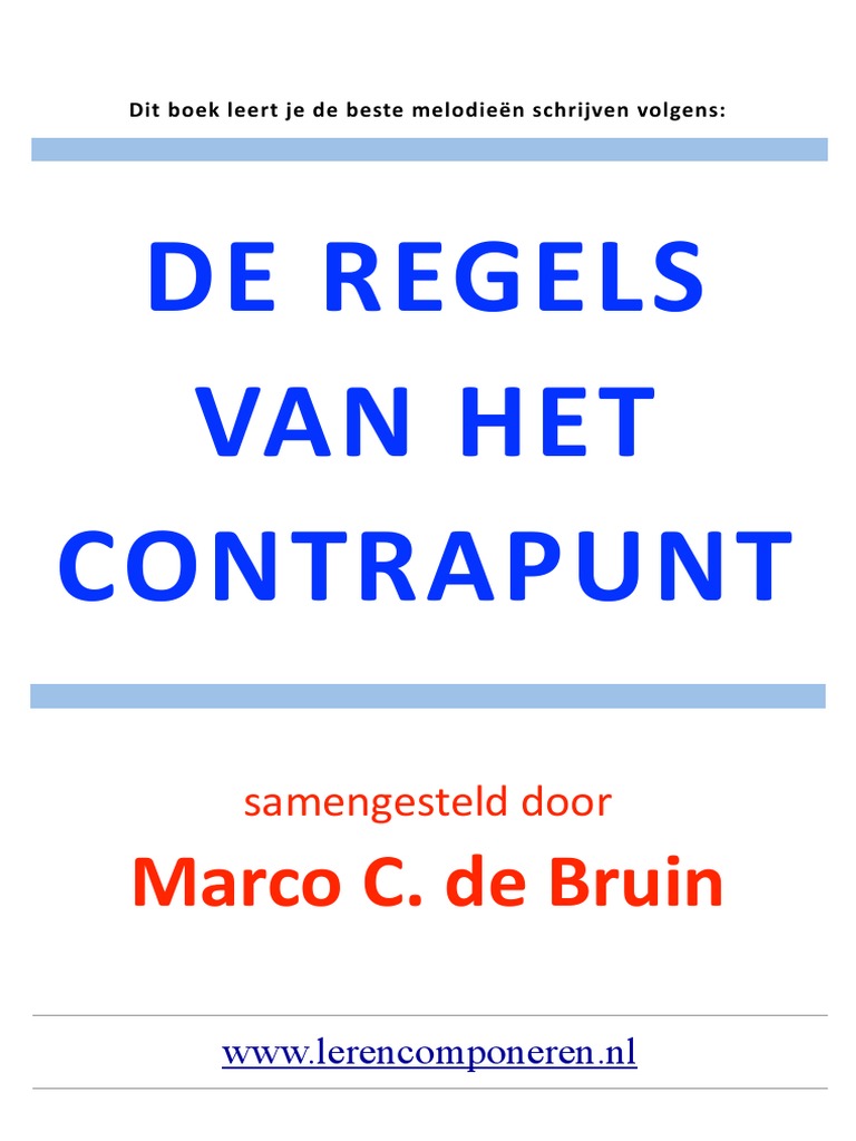 De Regels Van Het Contrapunt | PDF