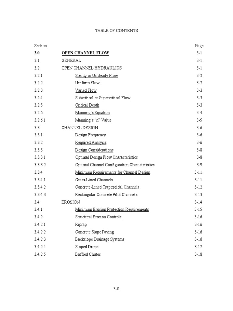 An Overview of Open Channel Hydraulics and Design Considerations for ...