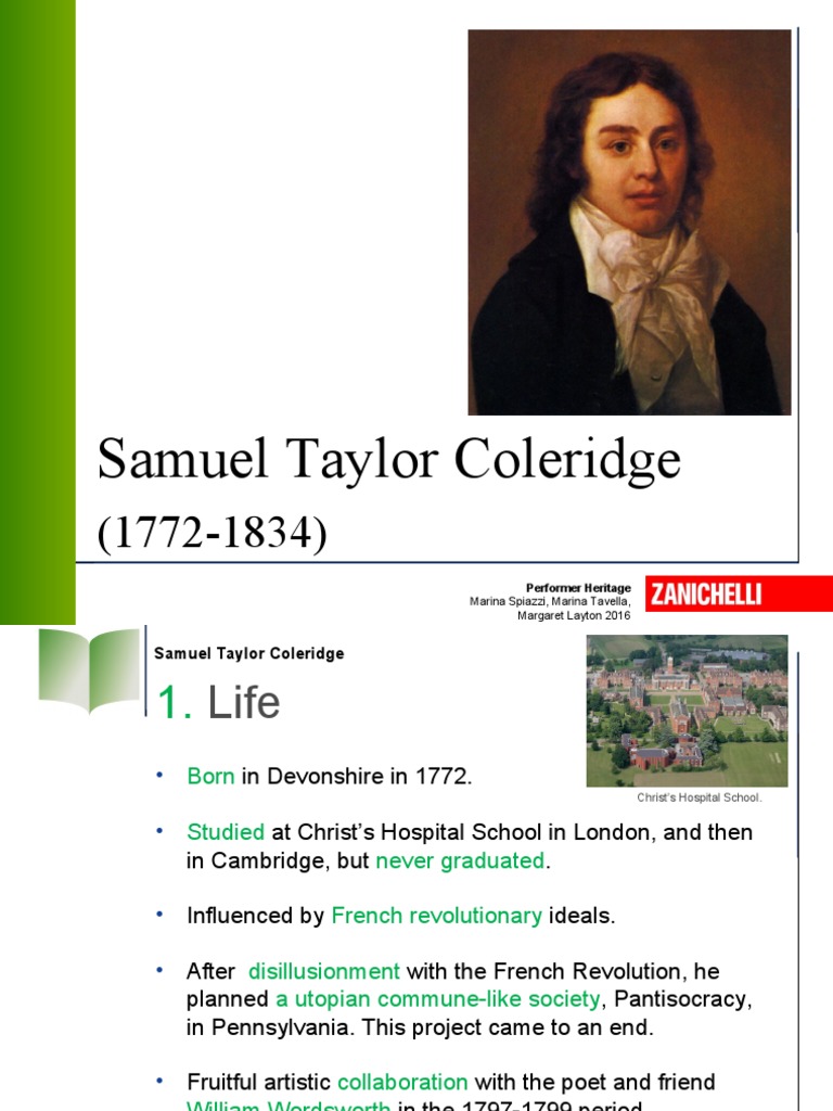 Samuel Taylor Coleridge: Marina Spiazzi, Marina Tavella, Margaret ...