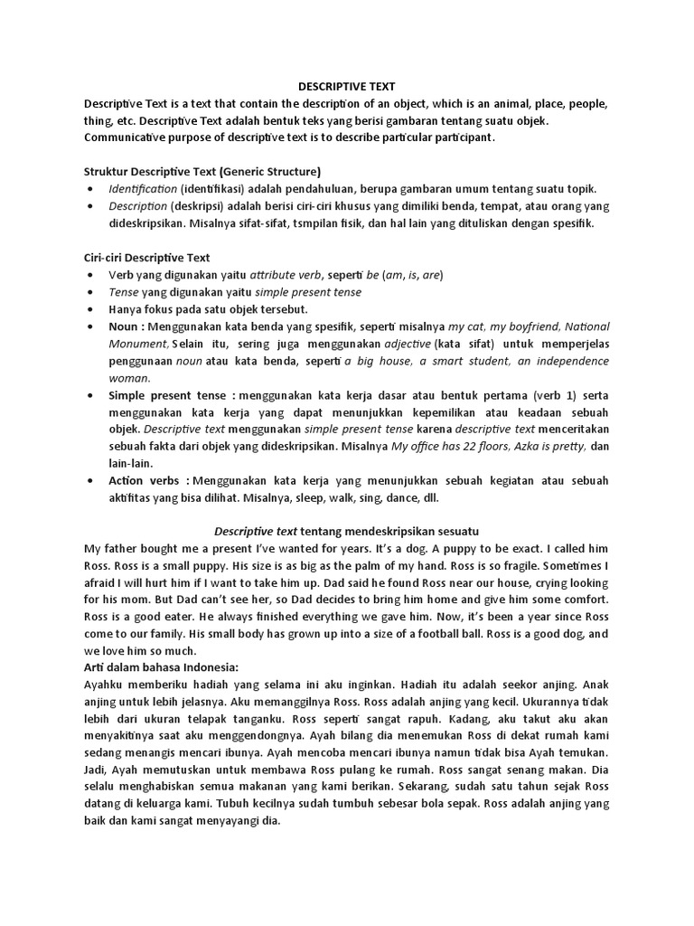 Descriptive Text | PDF