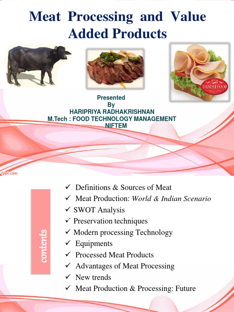 Meat Processing and Value Added Products | PDF | Beef | Meat