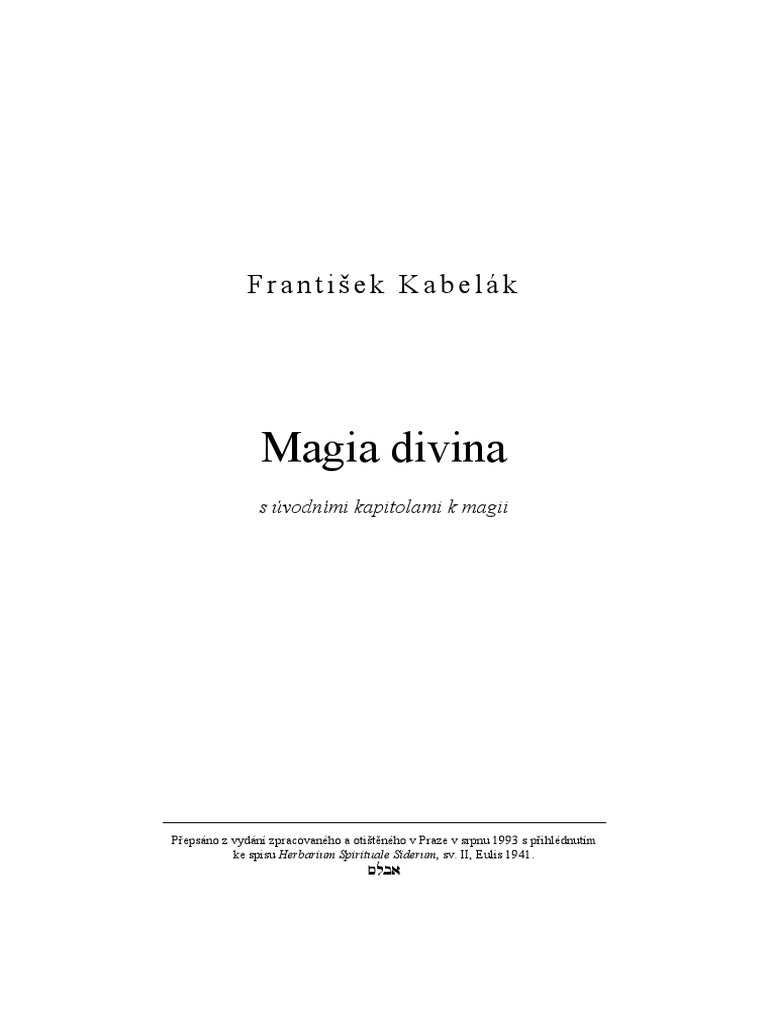 Magia Divina 1 | PDF